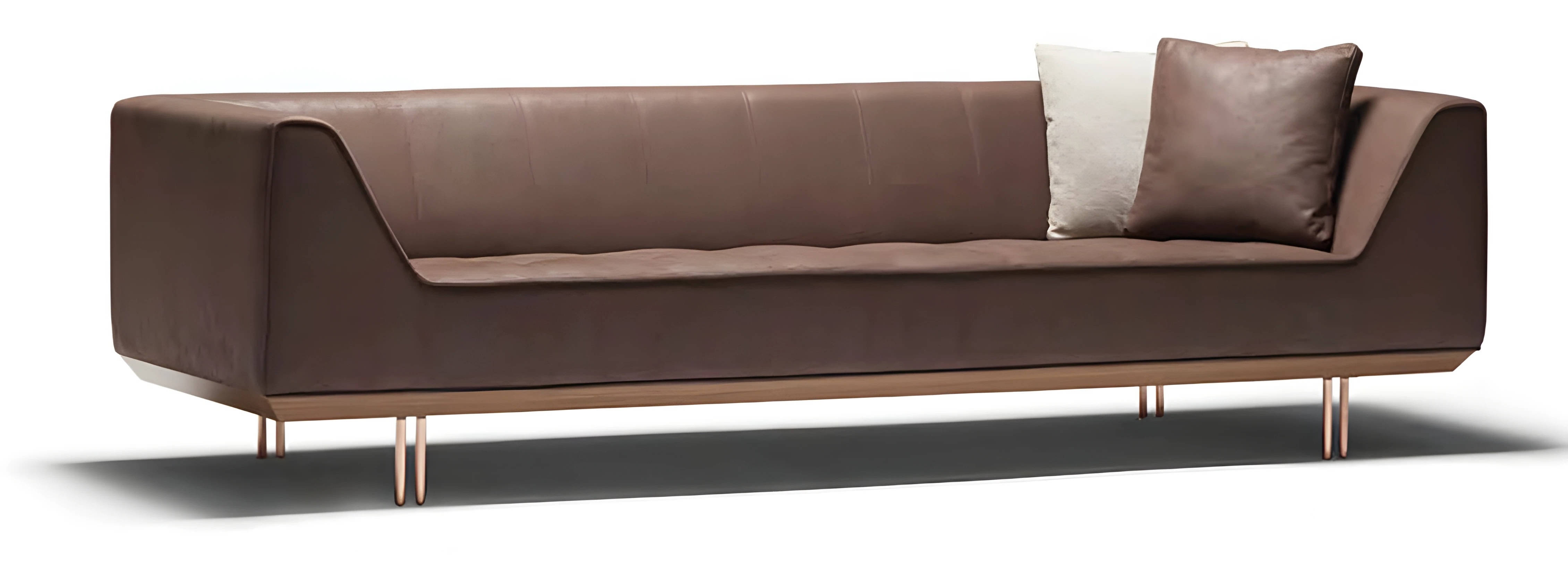 Sofa Kunstleder Braun
