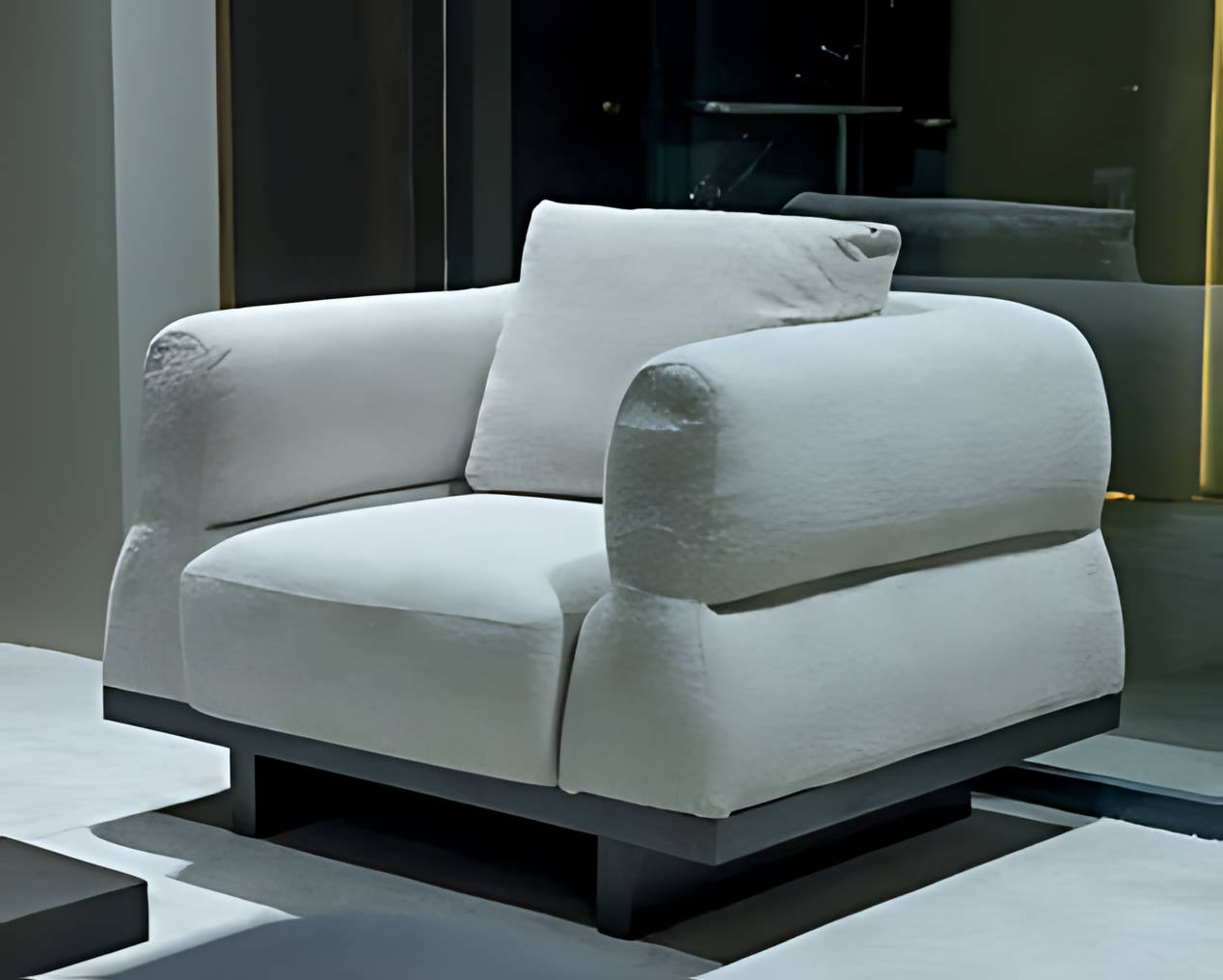 Eleganter Weißer Sessel Lounge Chair Club für Stil und Komfort ...